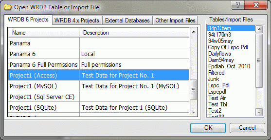 Managing Data Tables